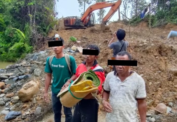 Tiga Penambang Emas Ilegal di Nagan Raya Diringkus Polisi