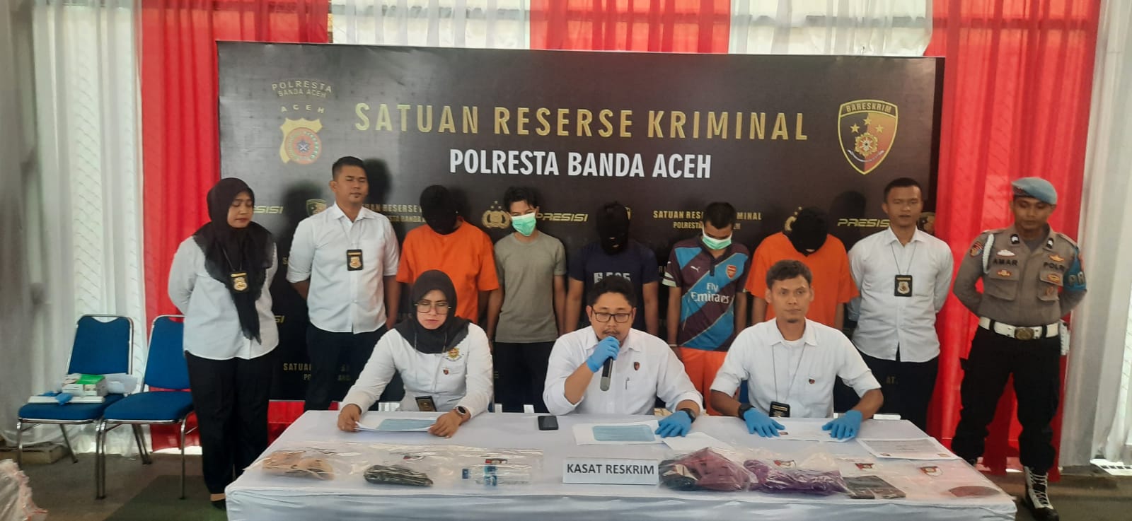 Lima Pelaku Kekerasan Seksual Ditangkap Satreskrim Polresta Banda Aceh