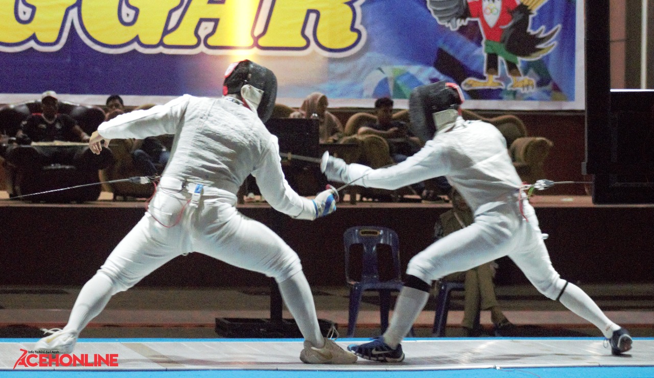 Pertandingan Perdana Cabor Anggar di PORA Pidie XIV Diakhiri Final All ...