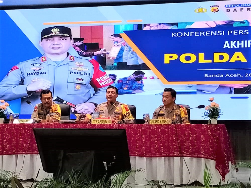 Sepanjang 2022, Polda Aceh Pecat 22 Personel Secara Tidak Hormat