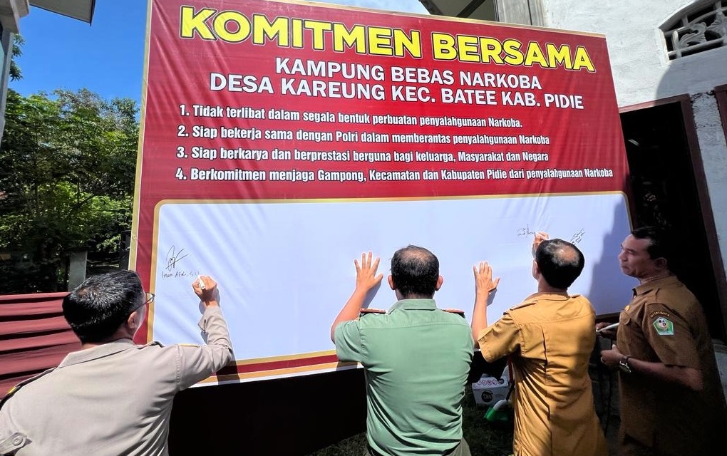 Gampong Jadi Benteng Utama Penanganan Narkoba di Pidie