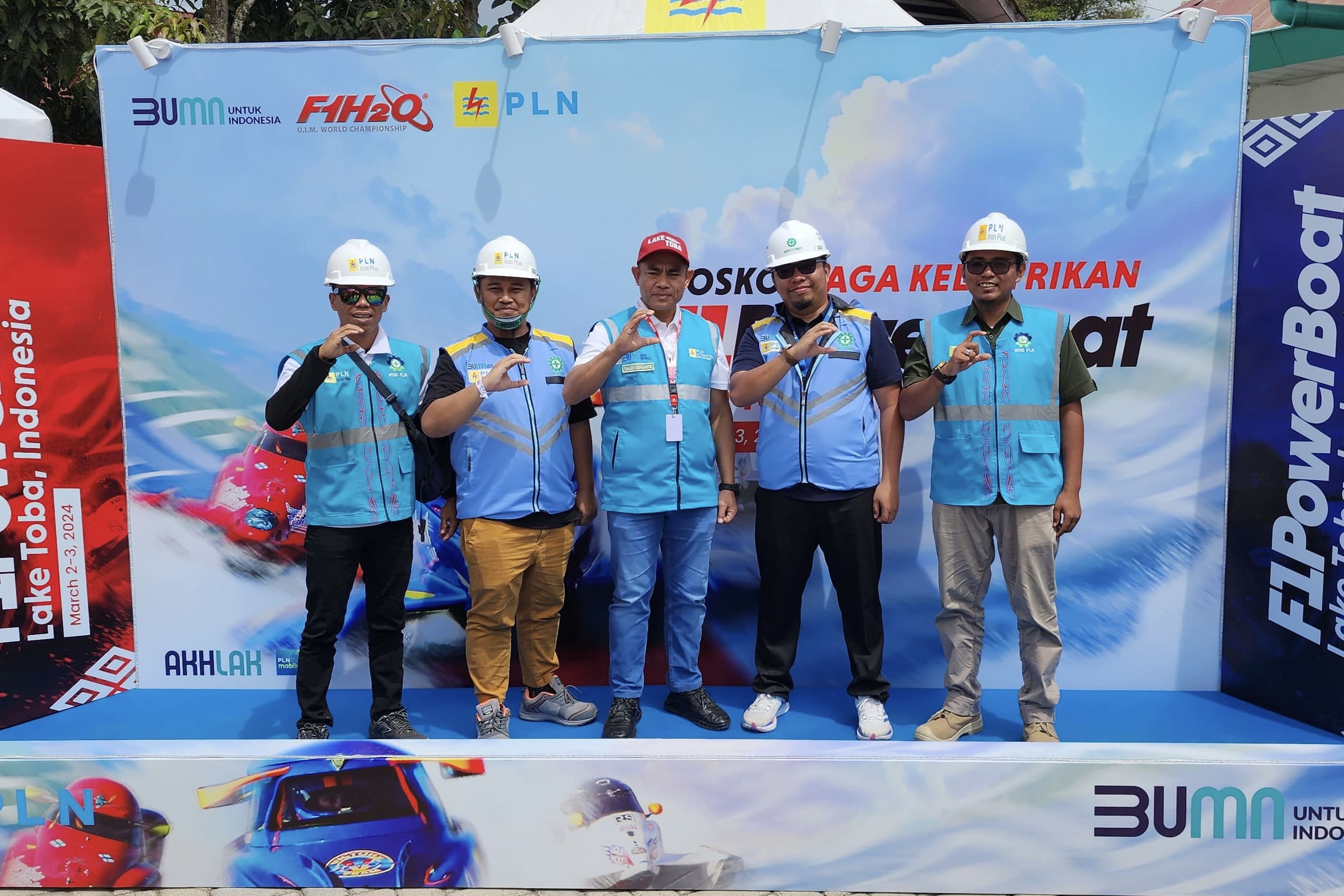 PLN Icon Plus Jalin Kehangatan usai Rampungkan F1PowerBoat Balige 2024