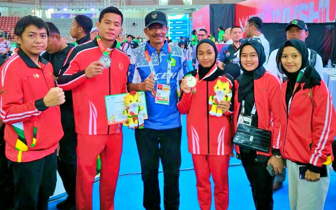 Cabor Wushu Aceh Tambah Tiga Medali Perak di PON XXI