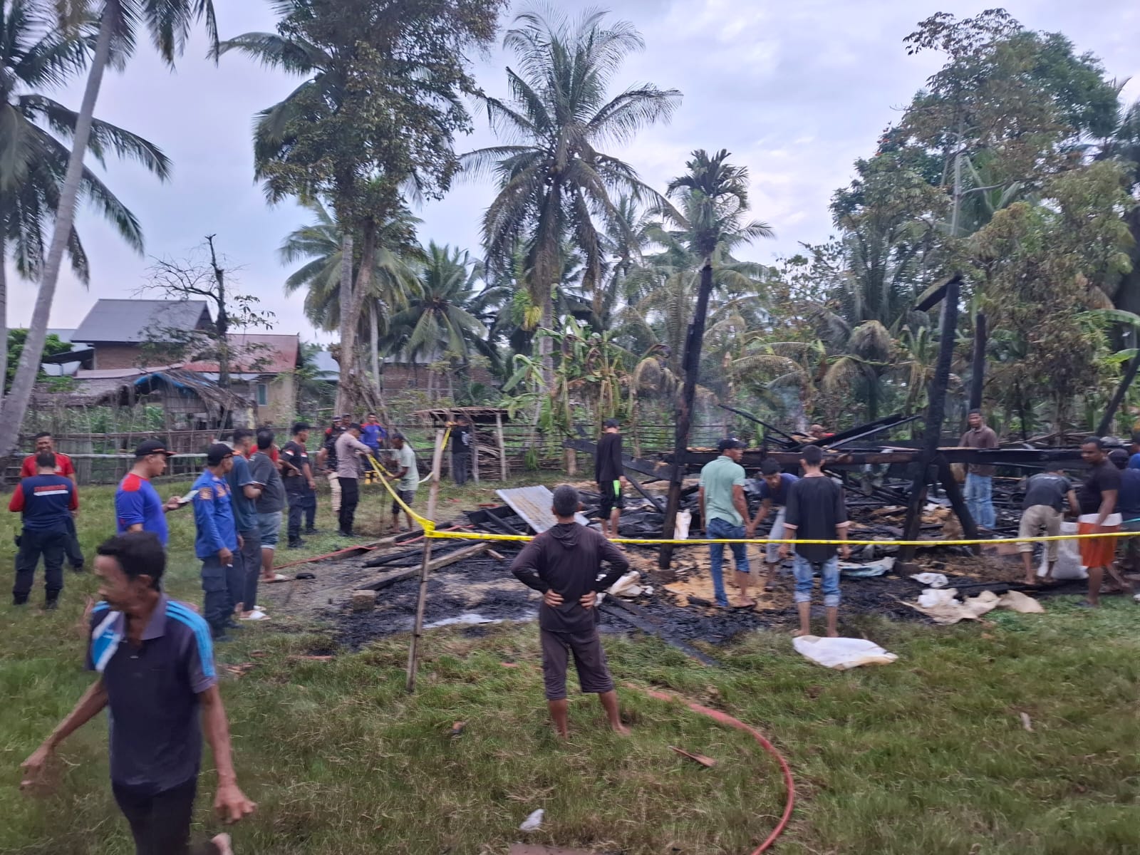 Kebakaran Hanguskan Satu Unit Rumah Berkonstruksi Kayu di Aceh Utara