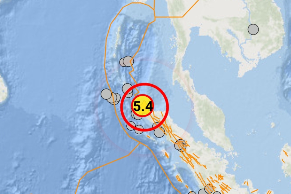 Gempa M 5,4 Guncang Banda Aceh Pagi Ini