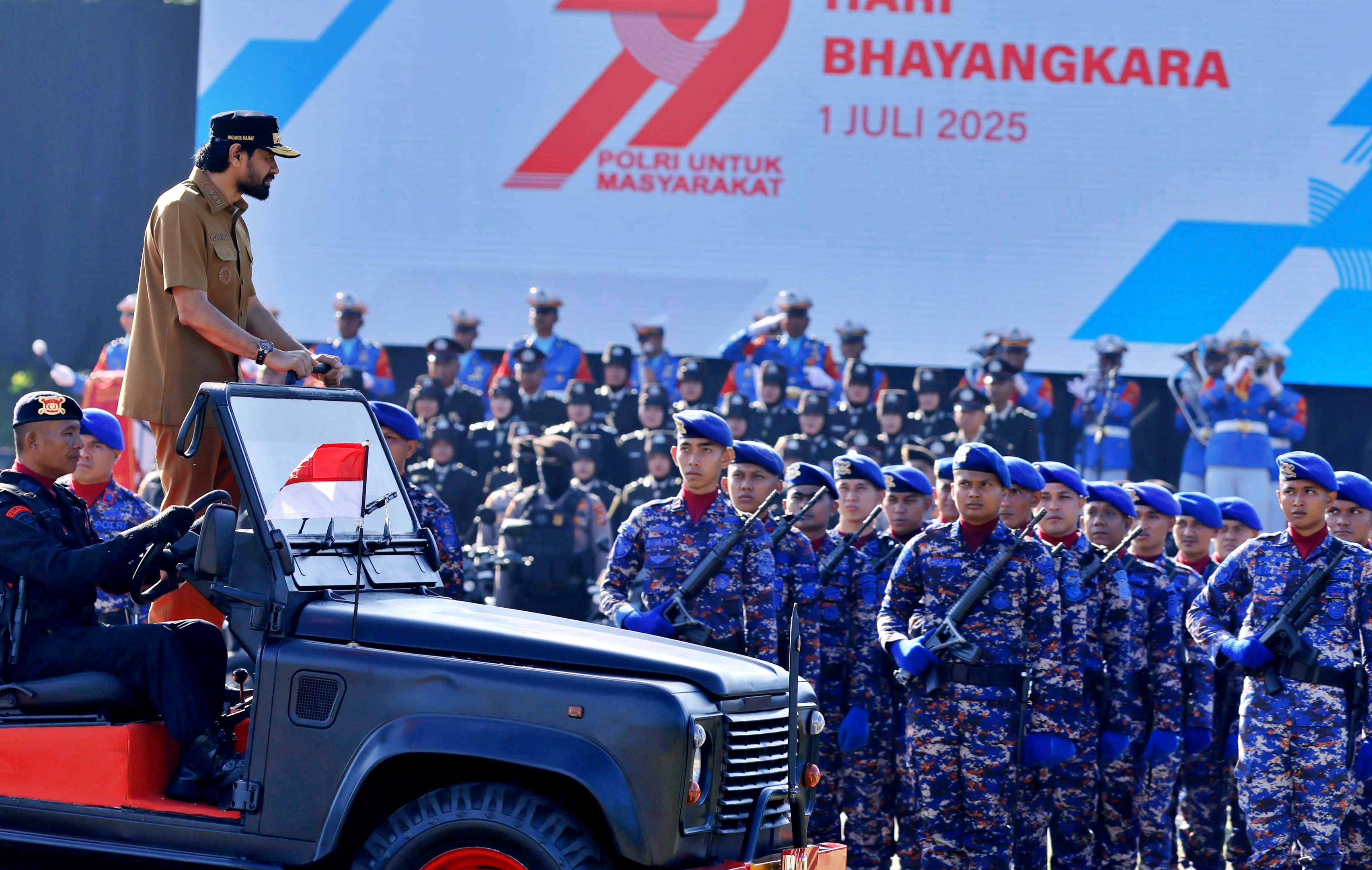 Mualem Pimpin Upacara HUT Bhayangkara ke-79 di Aceh