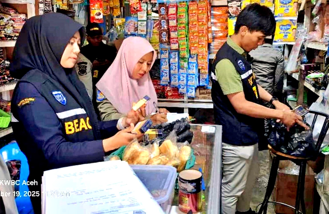 Bea Cukai Sita 22 Ribu Batang Rokok Ilegal di Banda Aceh